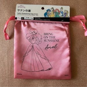 Disney | Accessories | Disney Princess Mini Satin Drawstring Bag | Poshmark